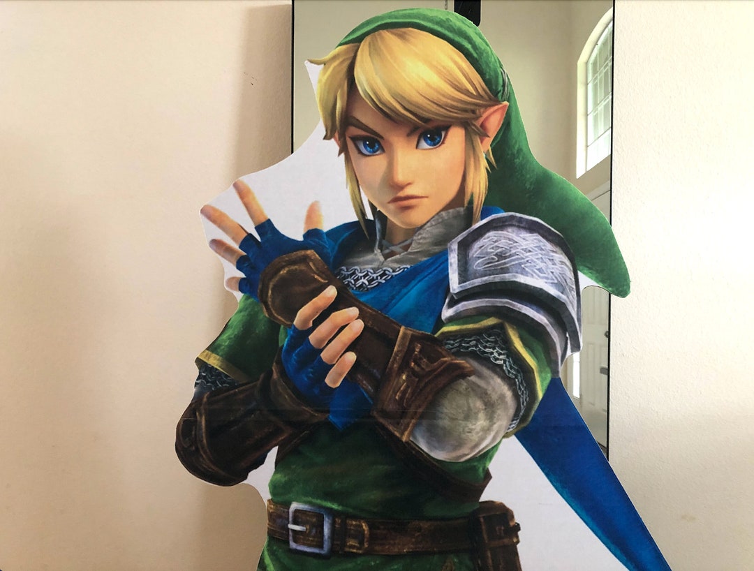 Link 5ft Tall Lifesize Cardboard Cutout Standee (legend of Zelda) - Etsy