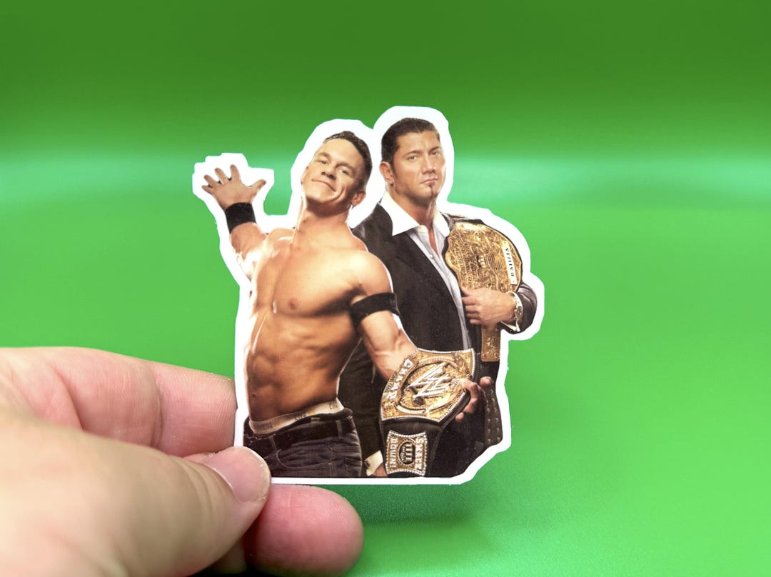 John Cena X Batista Sticker ( Wwe , Wwf , Birthday , Gift , Cody Rhodes ...