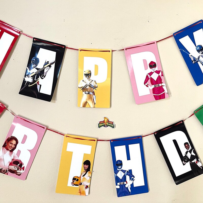 Power Rangers Banner - Etsy