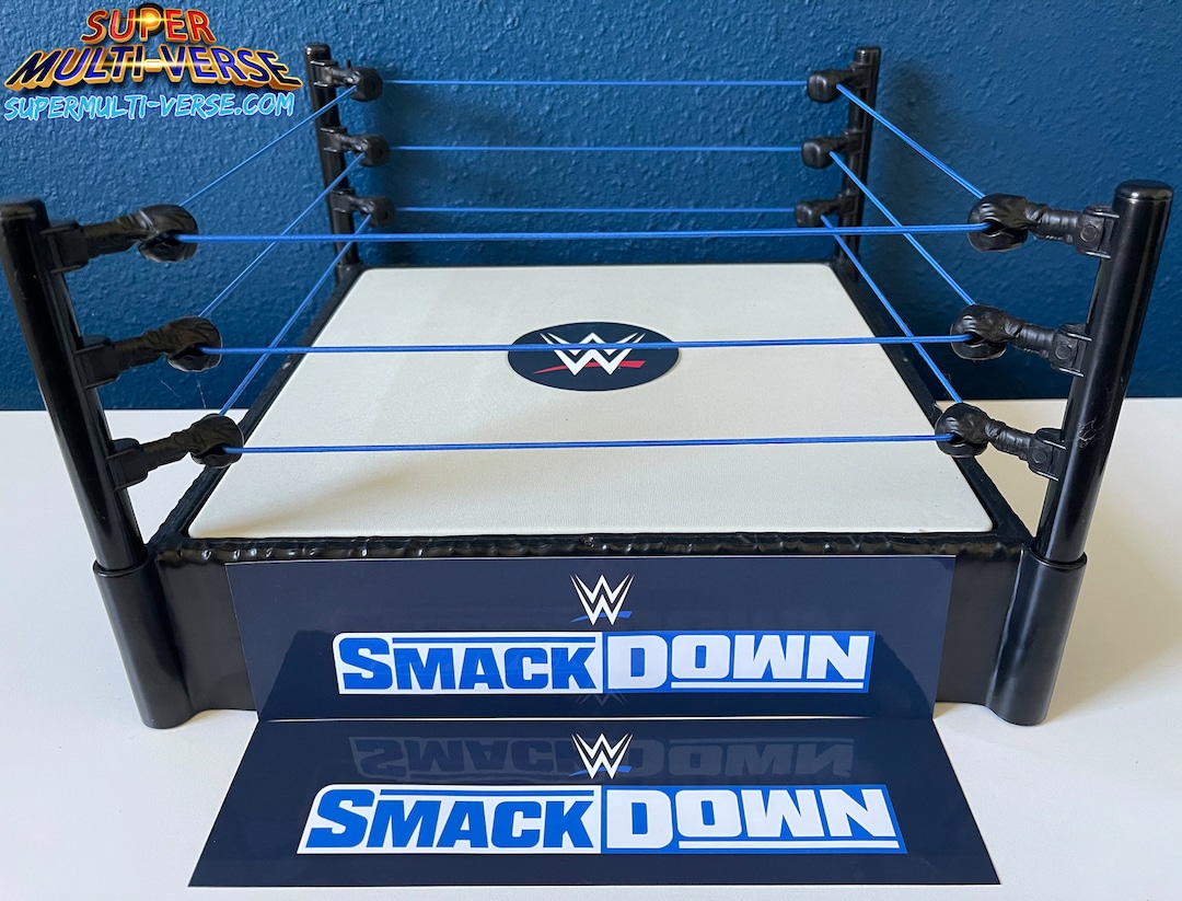 WWE Smackdown Ring Stickers for Mattel WWE Rings (wwe, Birthday , Gift ...
