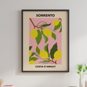 Sorrento Print - Italian Poster - Lemon Branch Print - Amalfi Coast ...