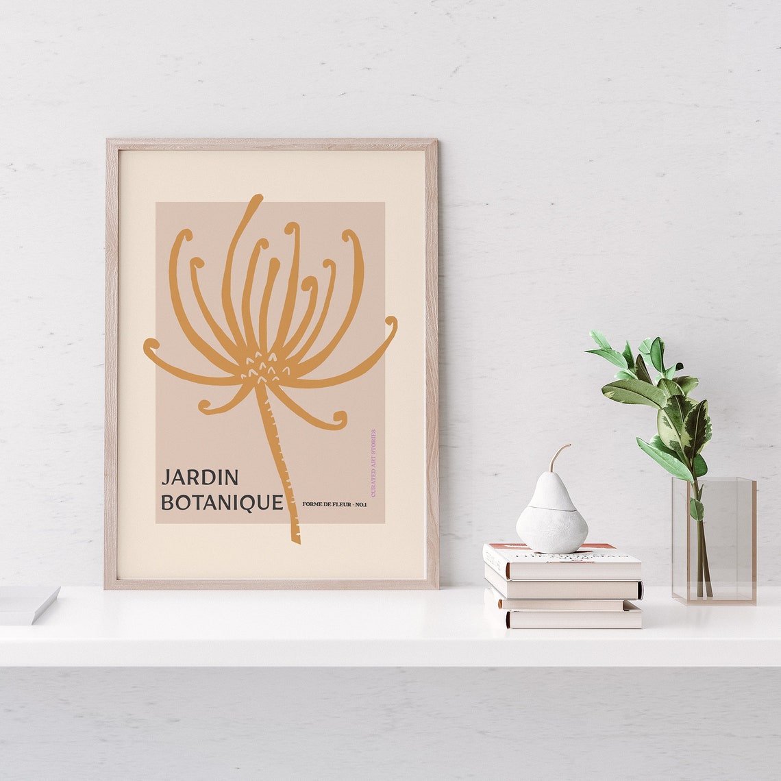 Botanical Art Prints Modern Botanical Print Abstract Botanical French ...