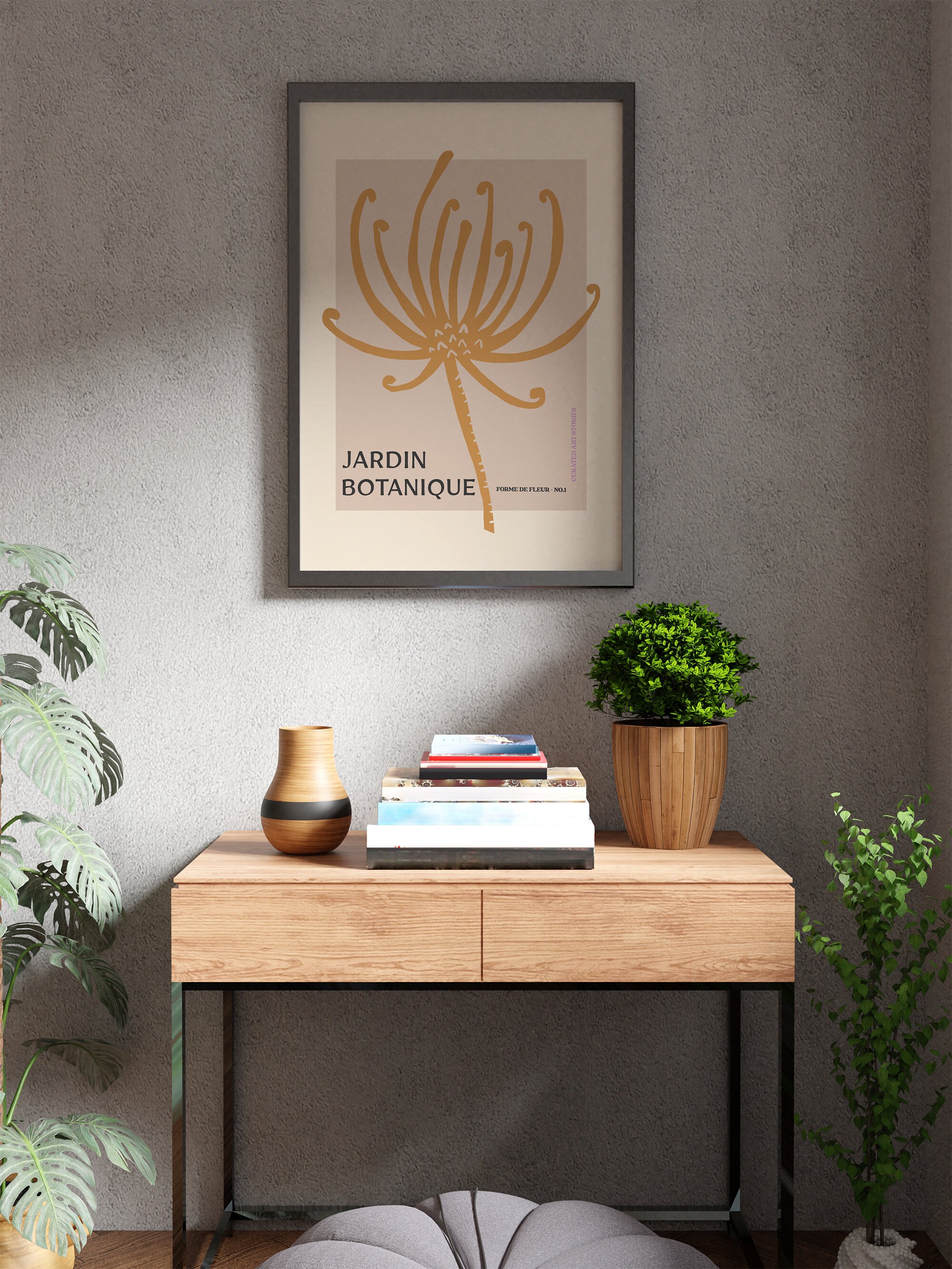 Botanical Art Prints Modern Botanical Print Abstract Botanical French ...