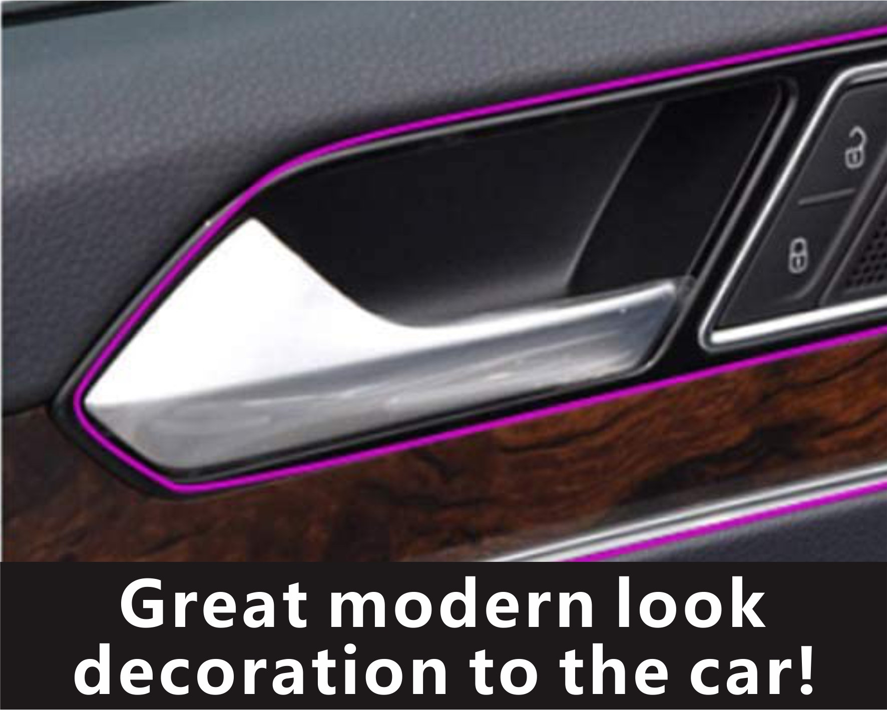 Purple Car Interior Decorative Molding Door Panel Gap Trim DIY | Etsy