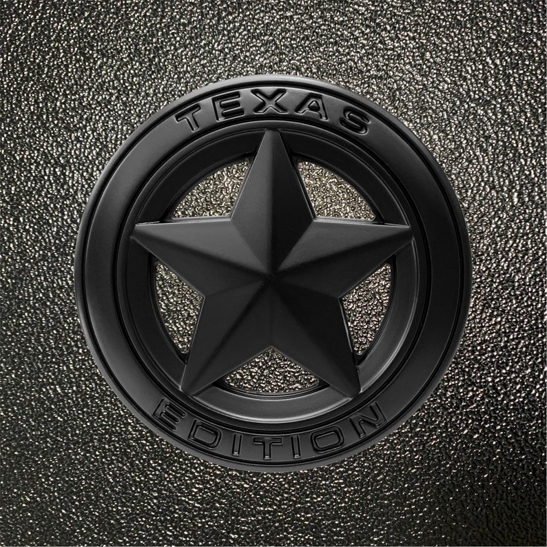 3D Round Texas Edition Emblem Durable ABS Plastic - Etsy