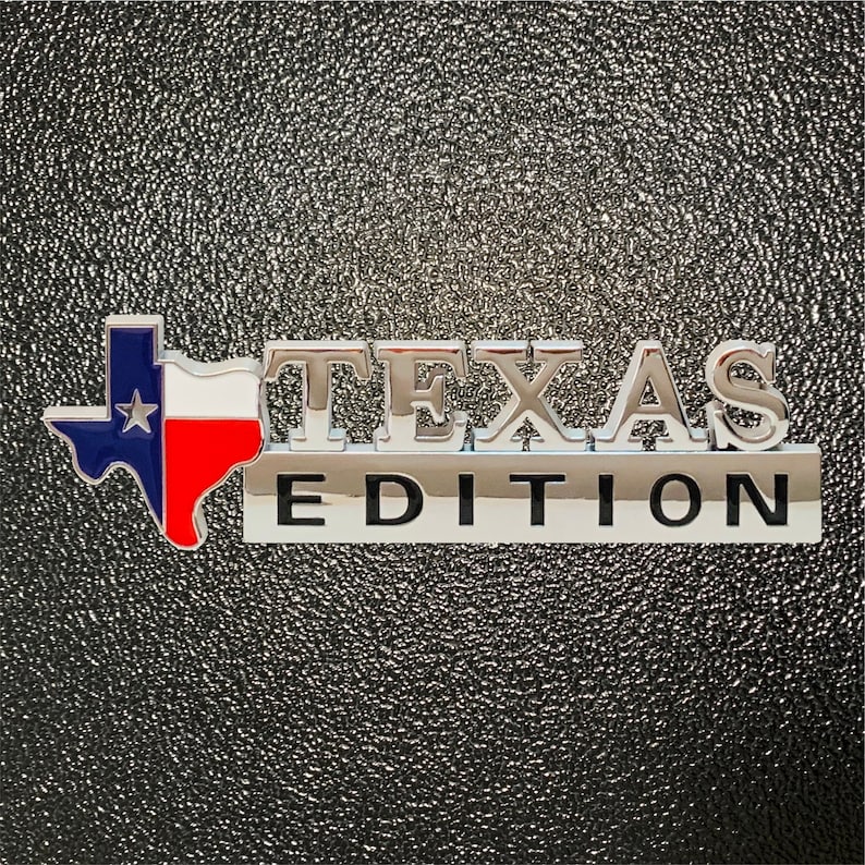 3D Texas Map+flag Durable ABS Plastic Edition Emblem Self-adhesive DIY ...