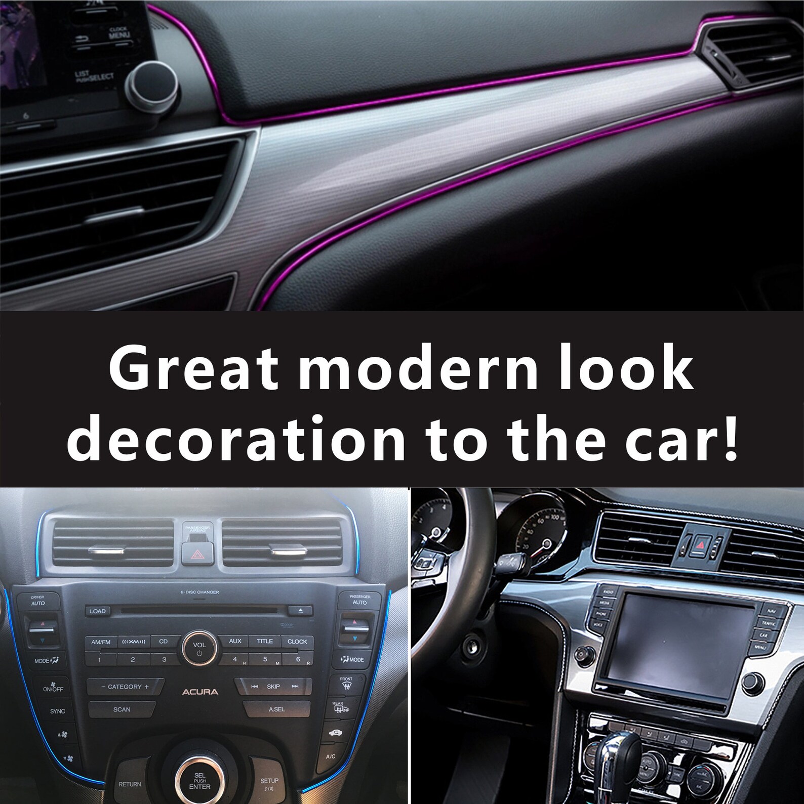 10Ft3m Car Interior Decorative Molding Door Panel Gap Trim | Etsy