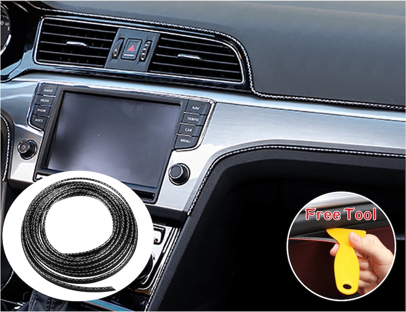 10ft(3m) Car Interior Decorative Molding Door Panel Gap Trim DIY ...