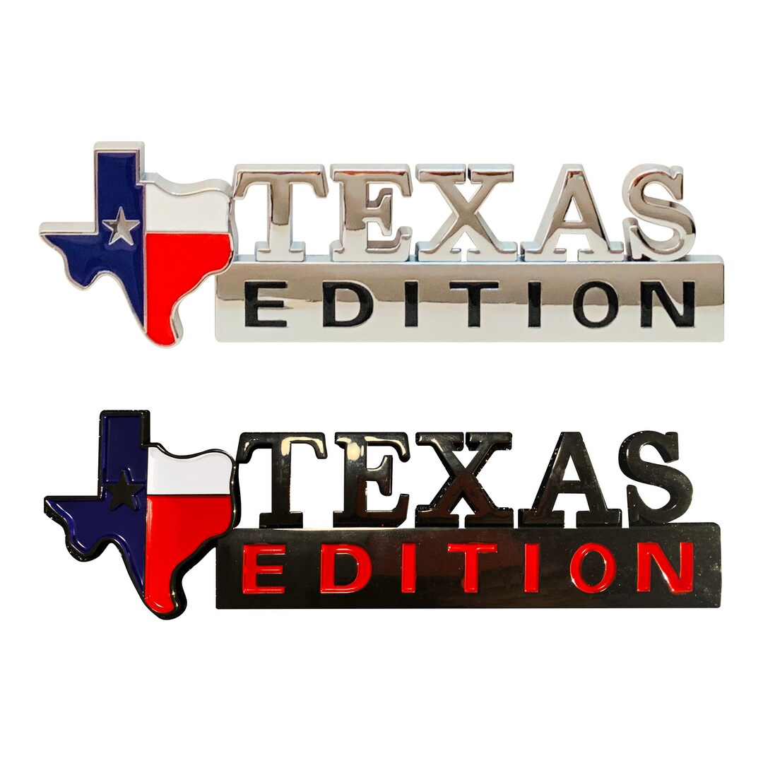 3D Texas Map+flag Durable ABS Plastic Edition Emblem Self-adhesive DIY ...