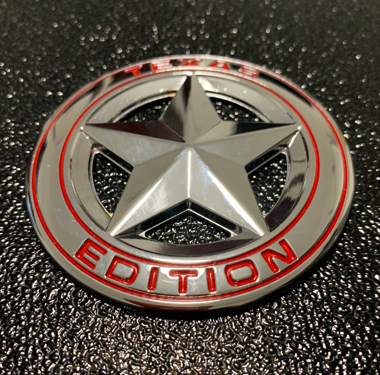 3D Round Texas Edition Emblem Durable ABS Plastic Self-adhesive DIY for ...