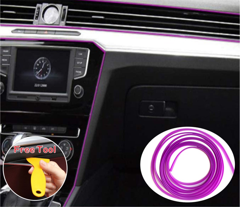 20Ft6m Car Interior Decorative Molding Door Panel Gap Trim | Etsy