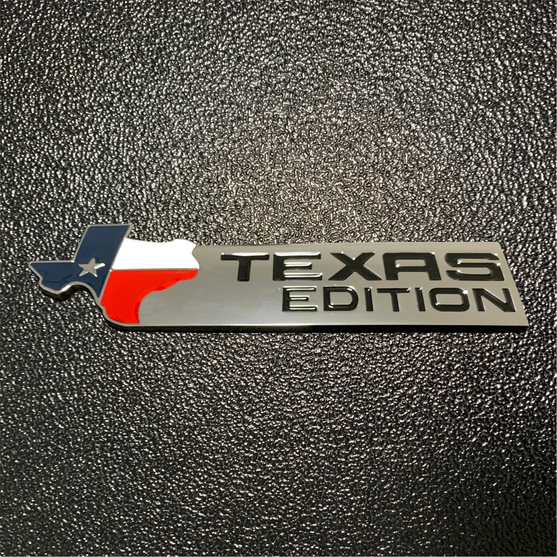 3D Texas Map+flag Edition Emblem Durable ABS Plastic Self-adhesive DIY ...