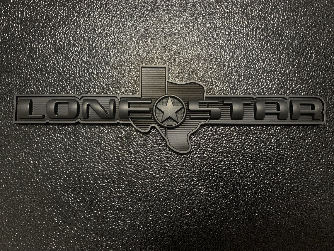 3D Texas Lone Star Map+flag Edition Emblem Durable ABS Plastic Self ...
