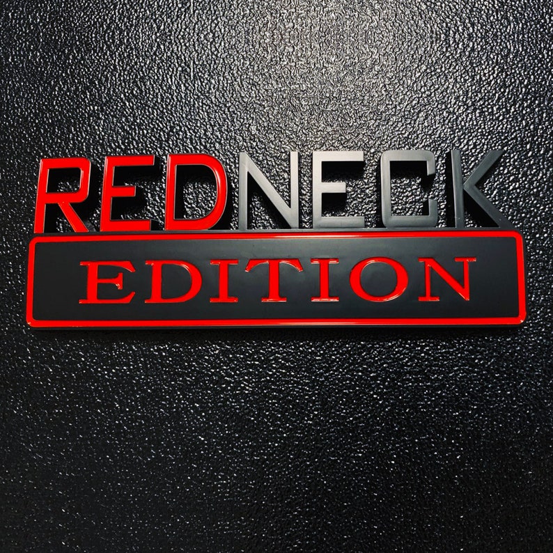 Redneck Edition Emblem 3D Durable ABS Plastic Self-adhesive - Etsy