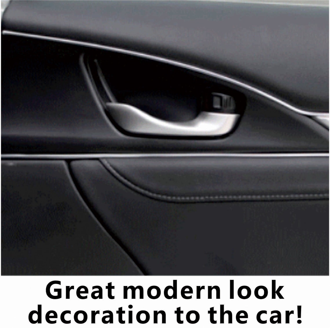 Chrome Silver Car Interior Decorative Molding Door Panel Gap - Etsy