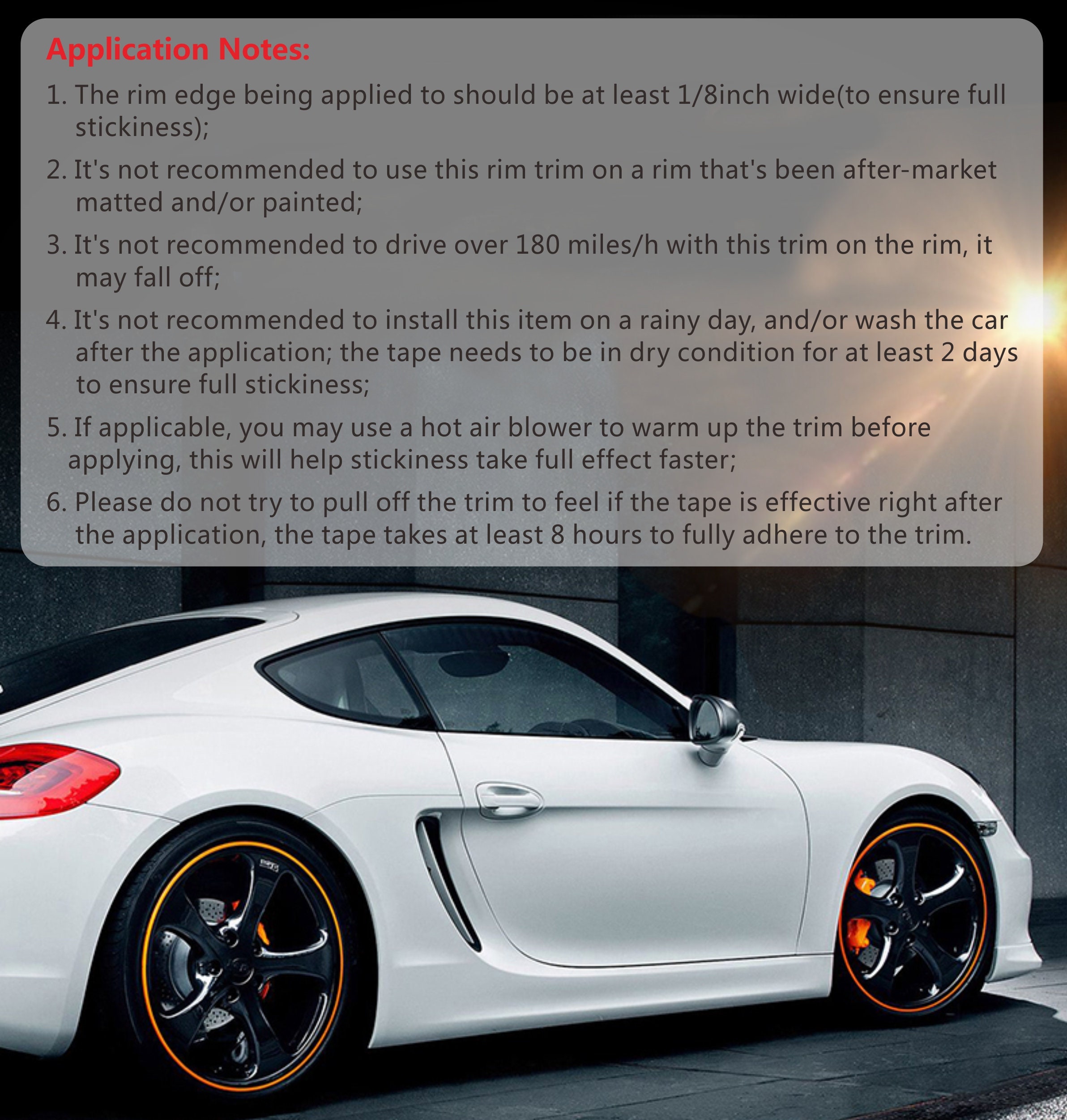 26FT Red Car Wheel Hub Rim Edge Protector Ring Tire Guard - Etsy