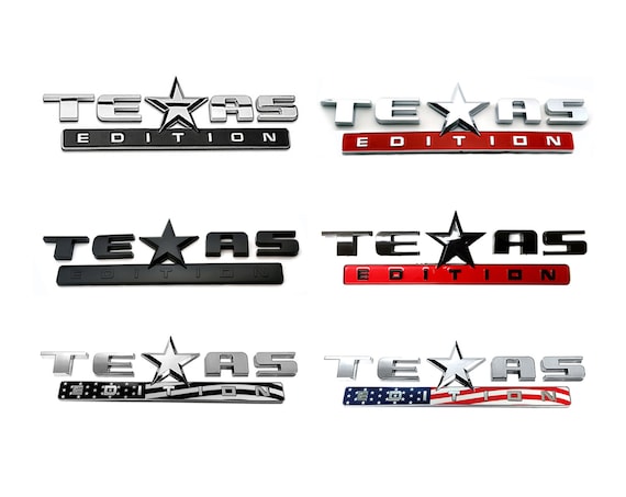 1PC 3D Texas Edition Emblem Durable ABS Plastic Self-adhesive - Etsy