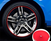 26FT Red Car Wheel Hub Rim Edge Protector Ring Tire Guard - Etsy