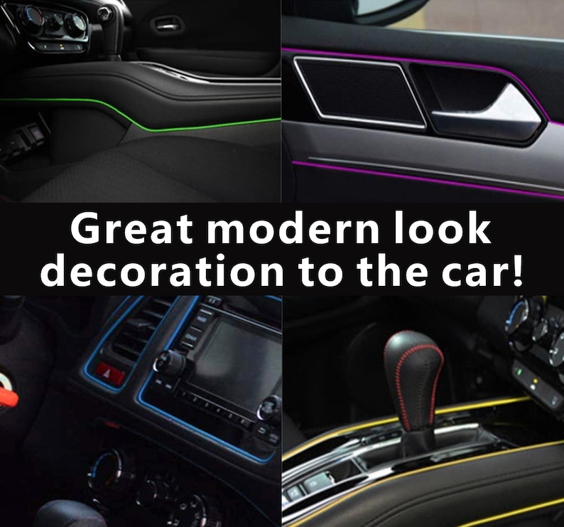 30ft9m Car Interior Decorative Molding Door Panel Gap Trim - Etsy
