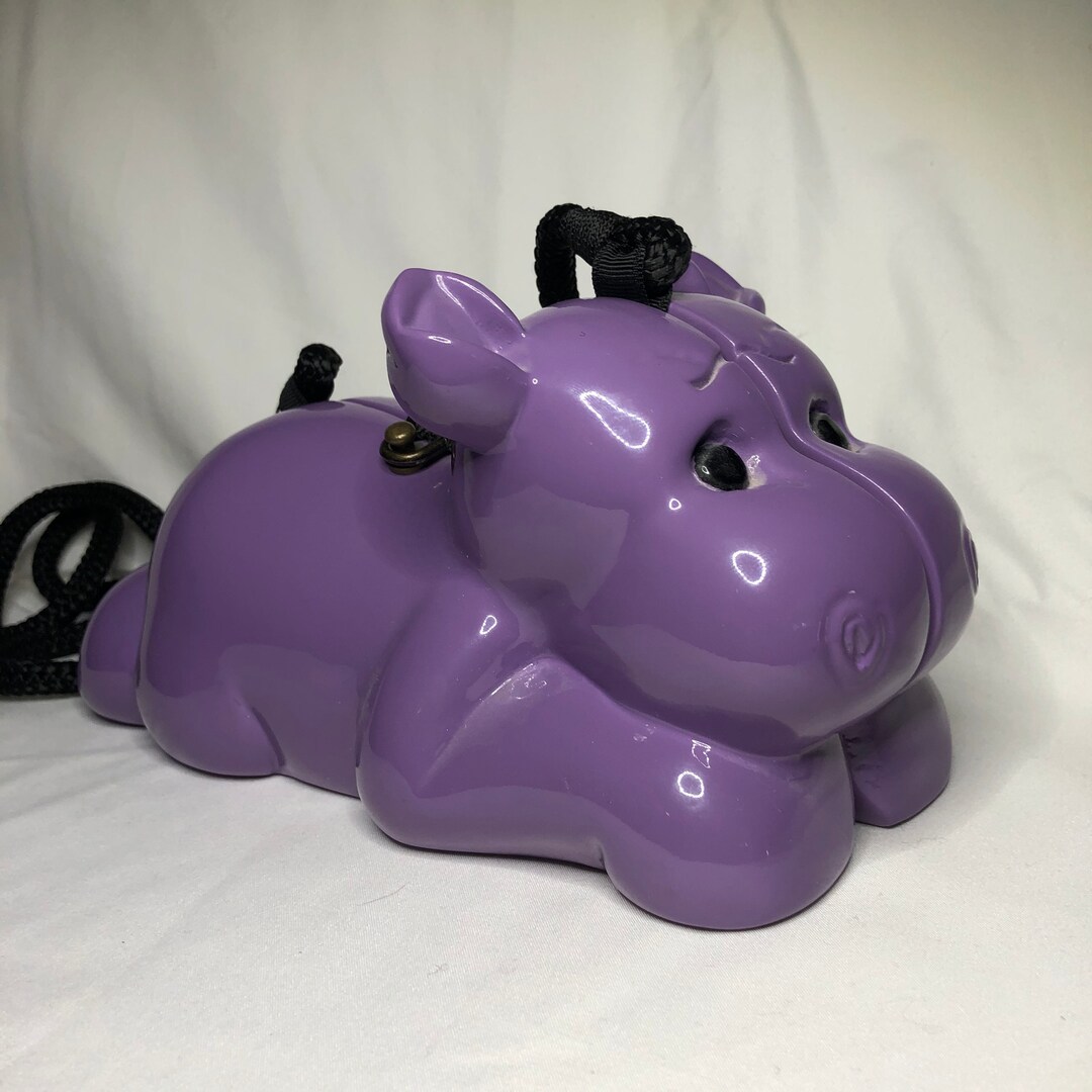 Timmy Woods Purple Hippo Purse - Etsy