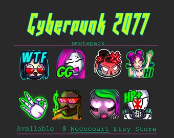Female V Emote Pack Cyberpunk 2077 / Set for Twitch & Discord - Etsy