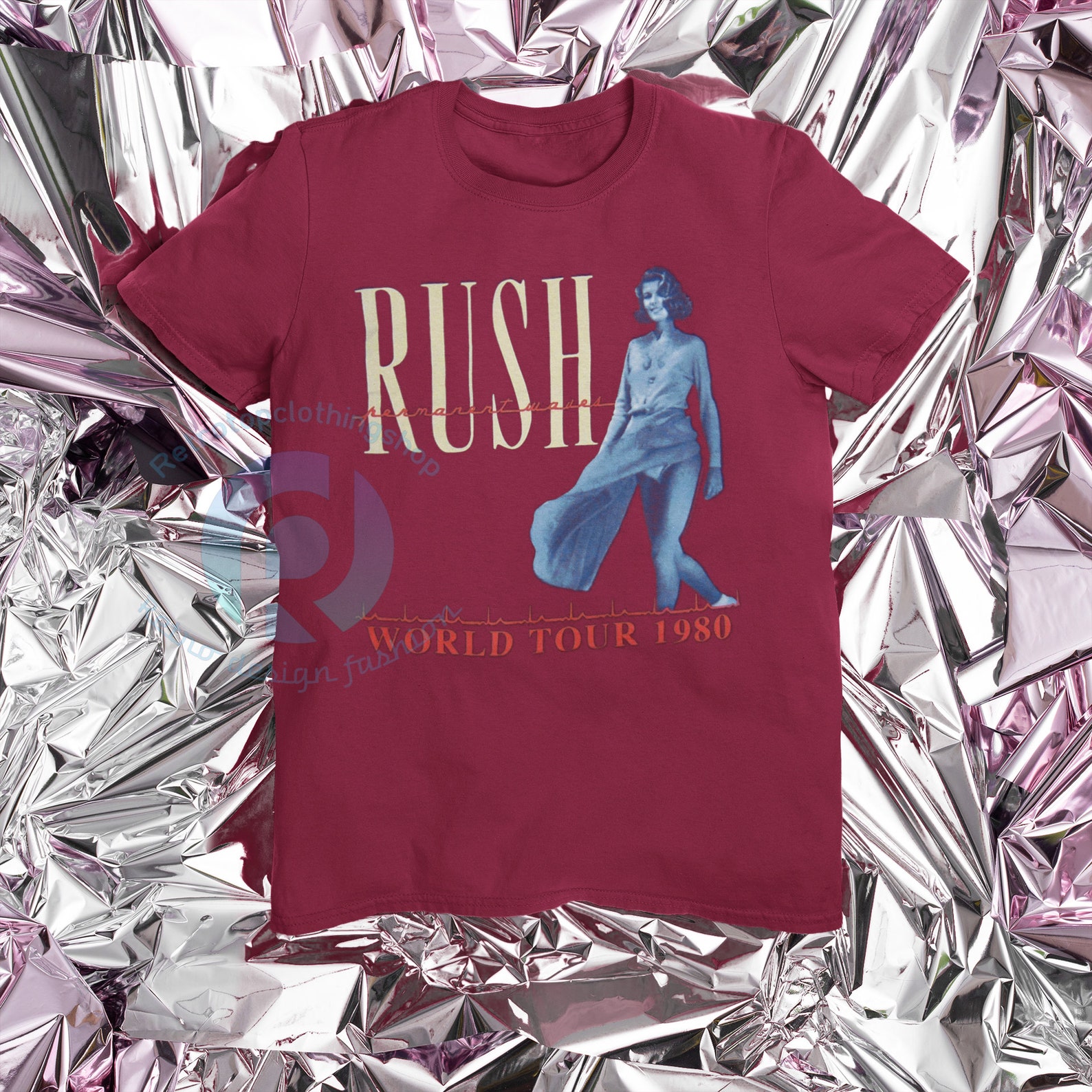 RUSH Band Tshirt, Vintage Rush World Tour 1980 Tshirt, Rush Tee, Rush ...