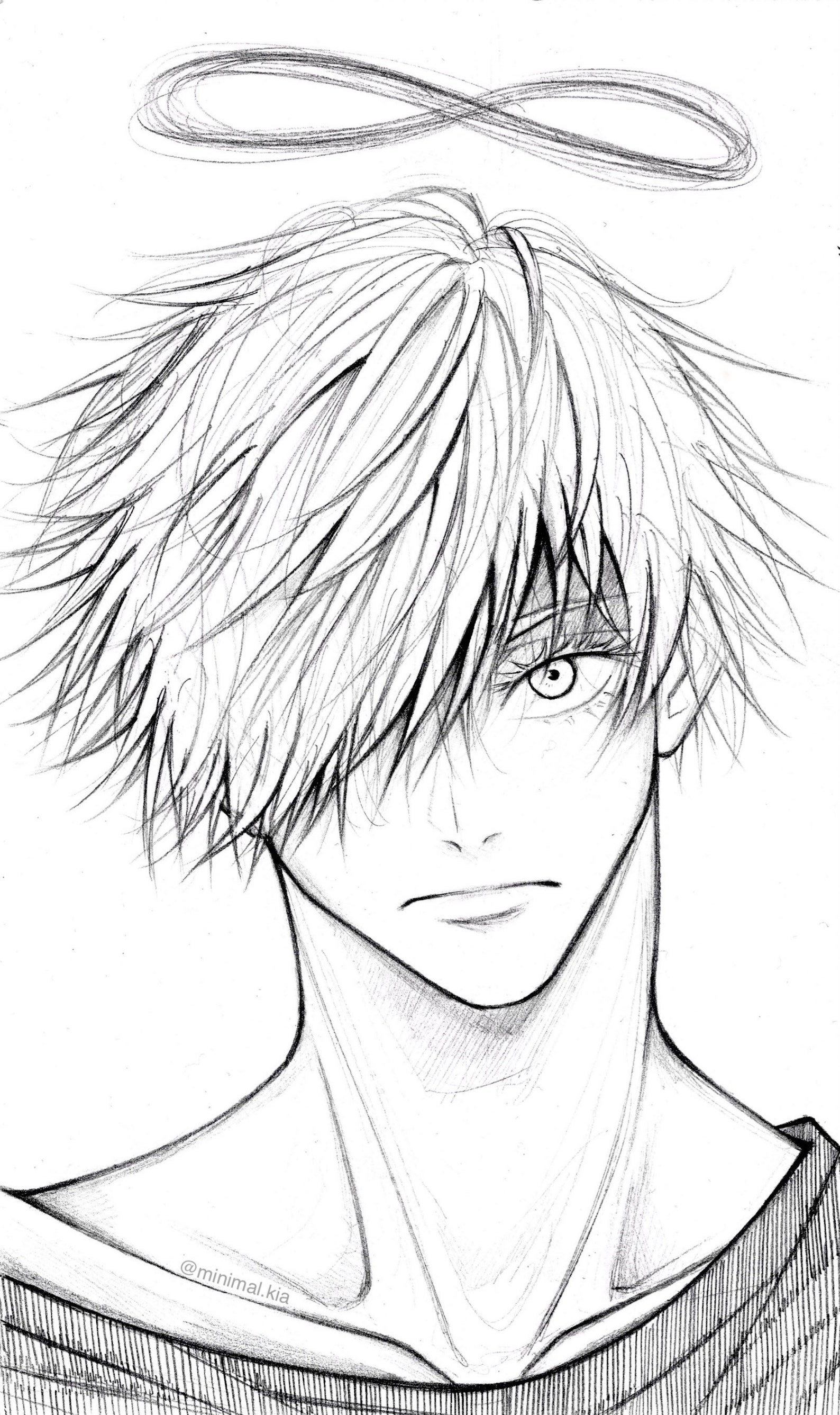 Gojo Satoru sketch print | Etsy