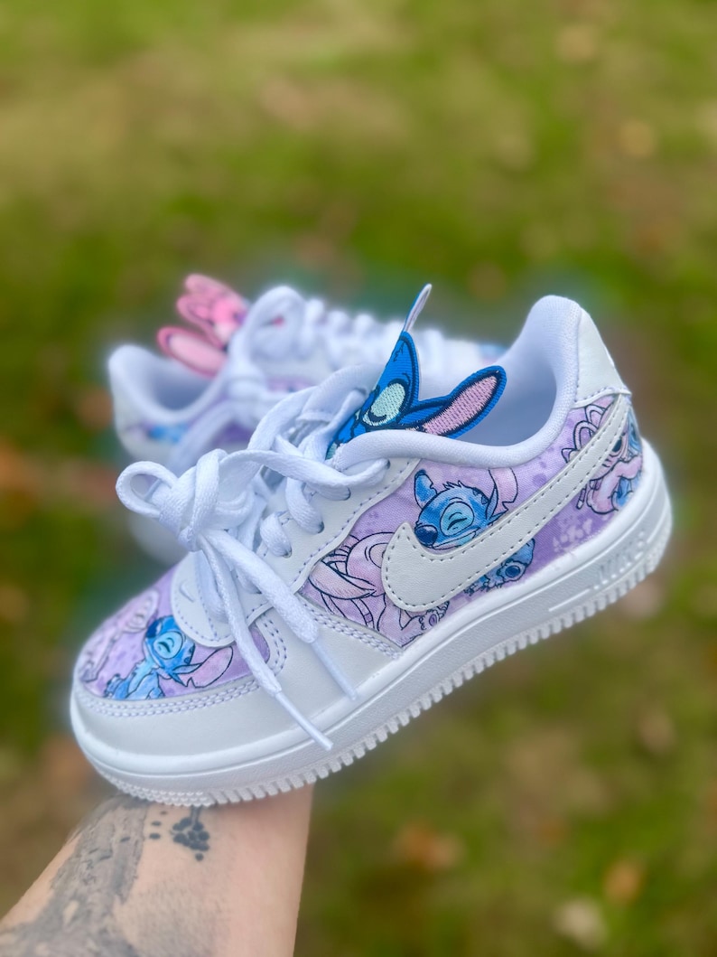 Kids Custom Stitch & Angel AF1 - Etsy