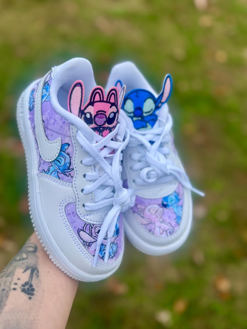 Kids Custom Stitch & Angel AF1 - Etsy