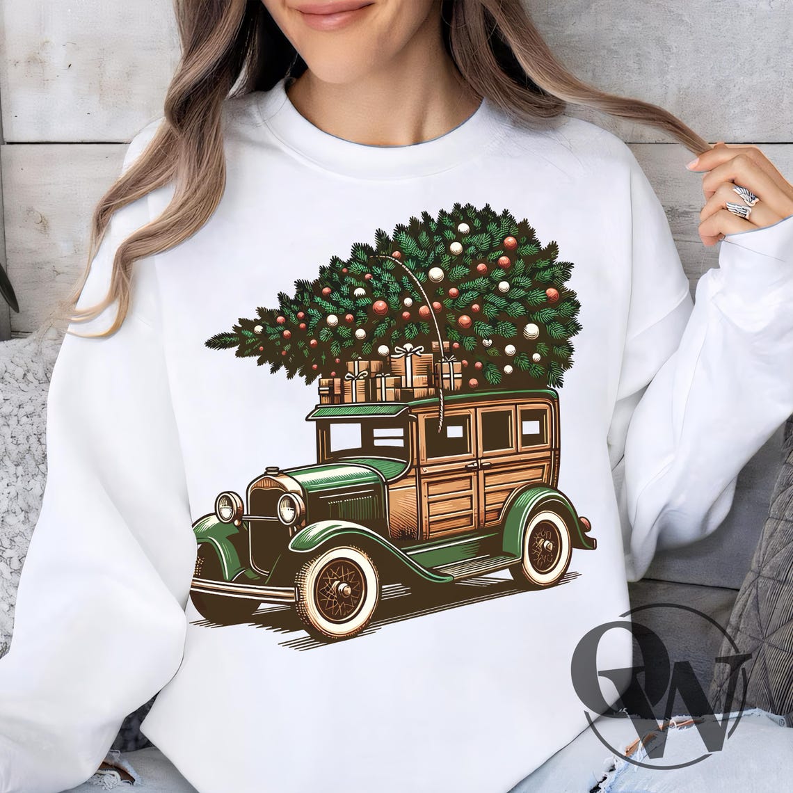 Vintage Car Christmas Tree SVG, Retro Holiday (digital Download) - Etsy