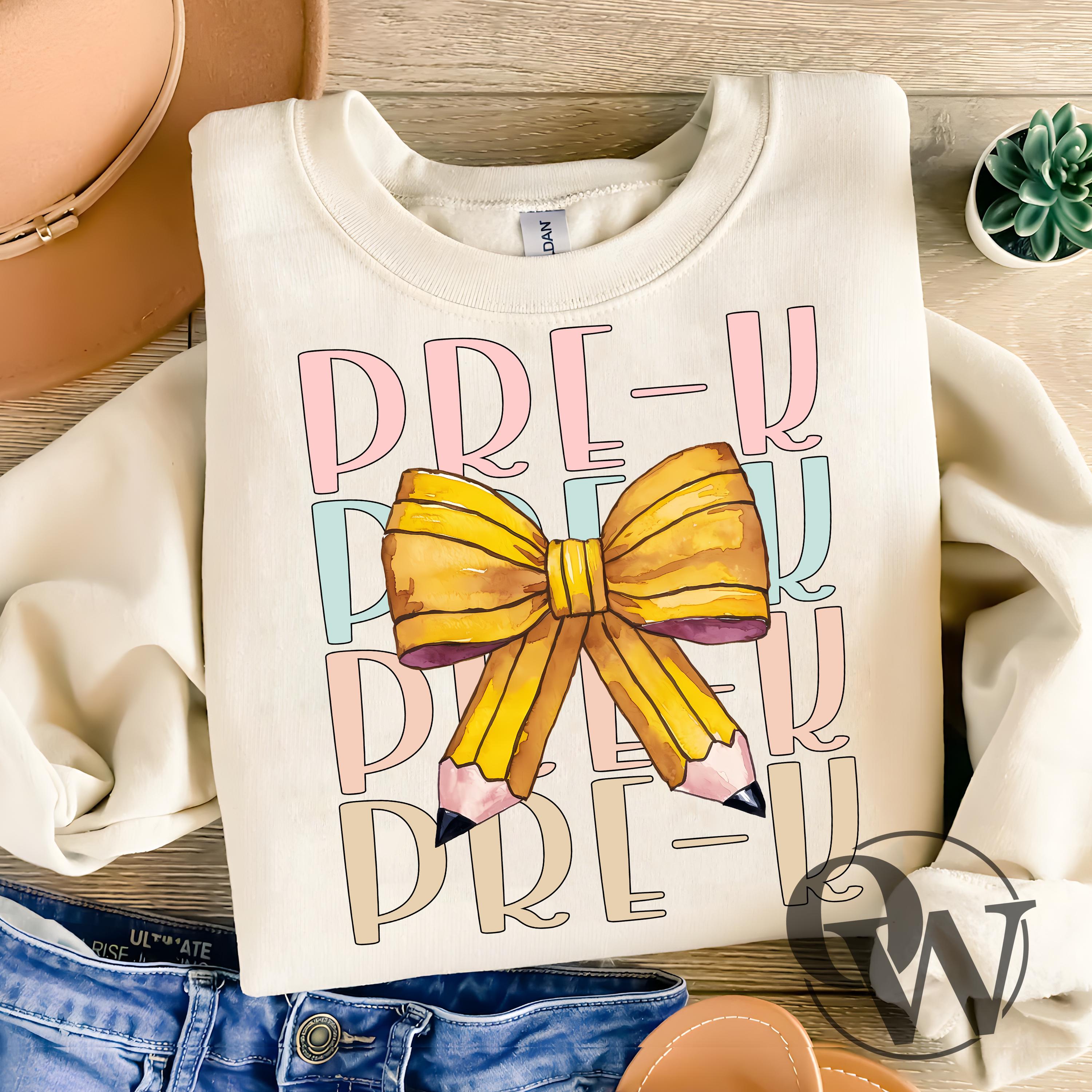 Teacher Coquette Png, Retro Back to School Png Bundle, Teacher Pencil ...