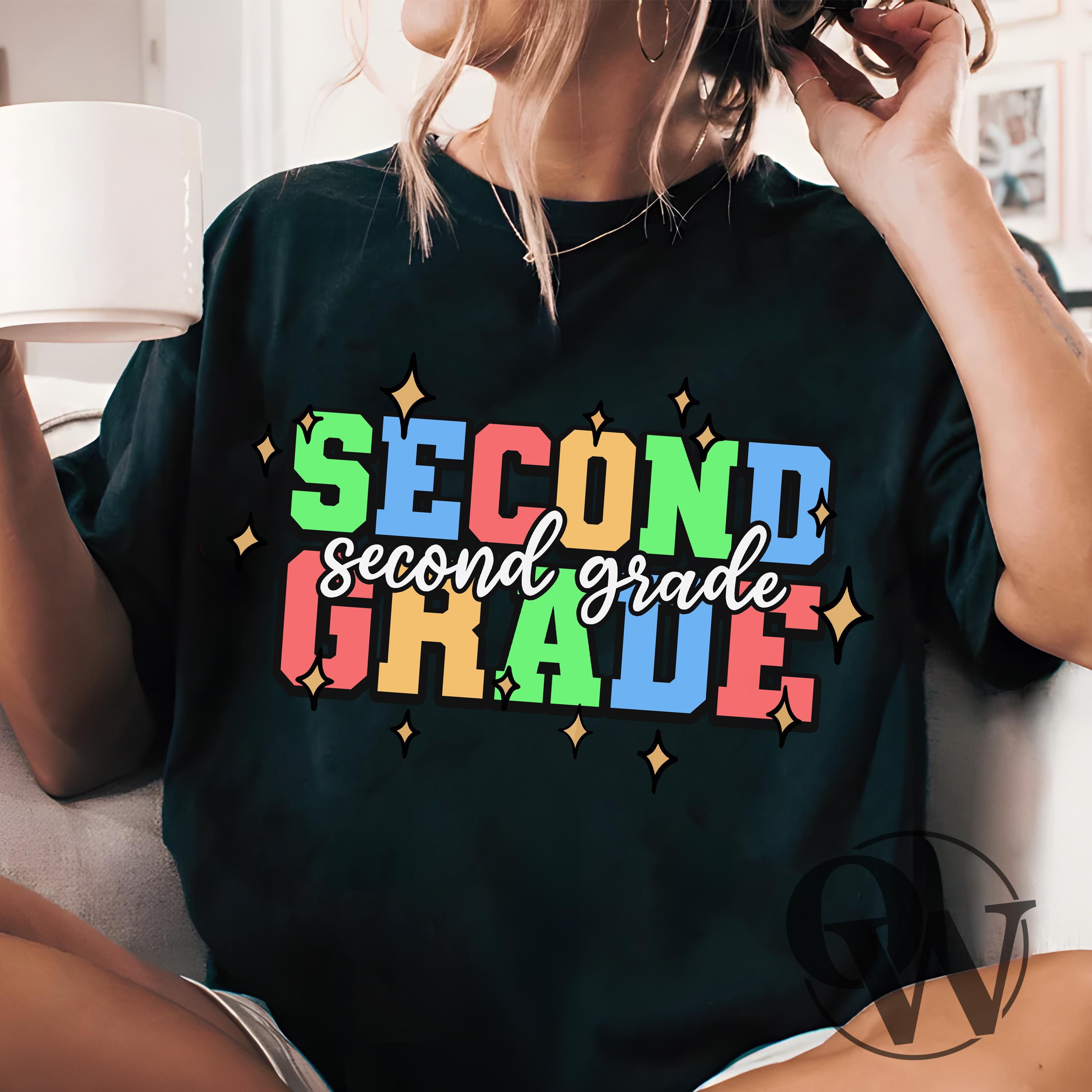 Retro Back to School Png, Second Grade Png, First Day of School Png ...