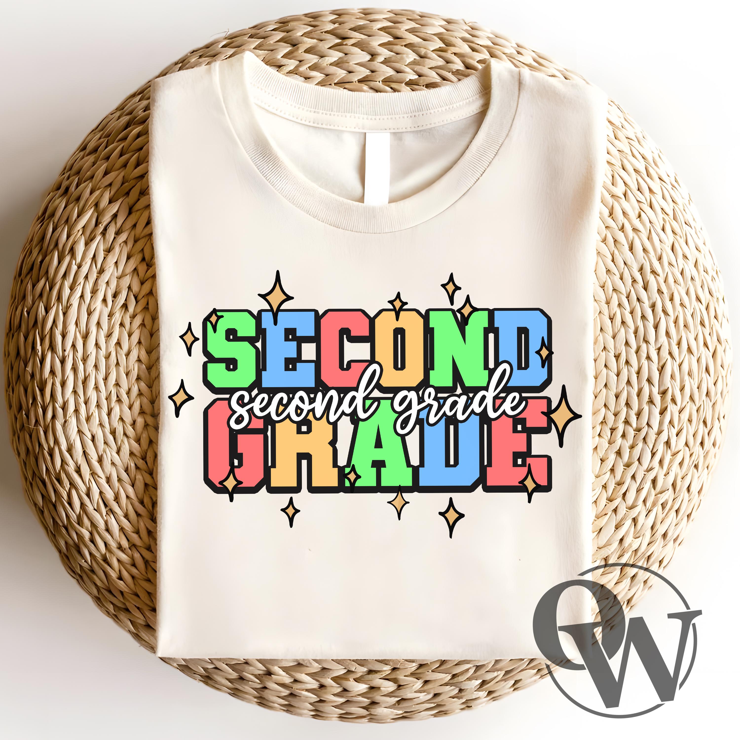 Retro Back to School Png, Second Grade Png, First Day of School Png ...