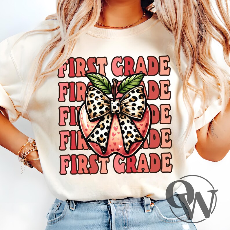 First Grade Png, Retro Back to School Png, First Day of School Png ...