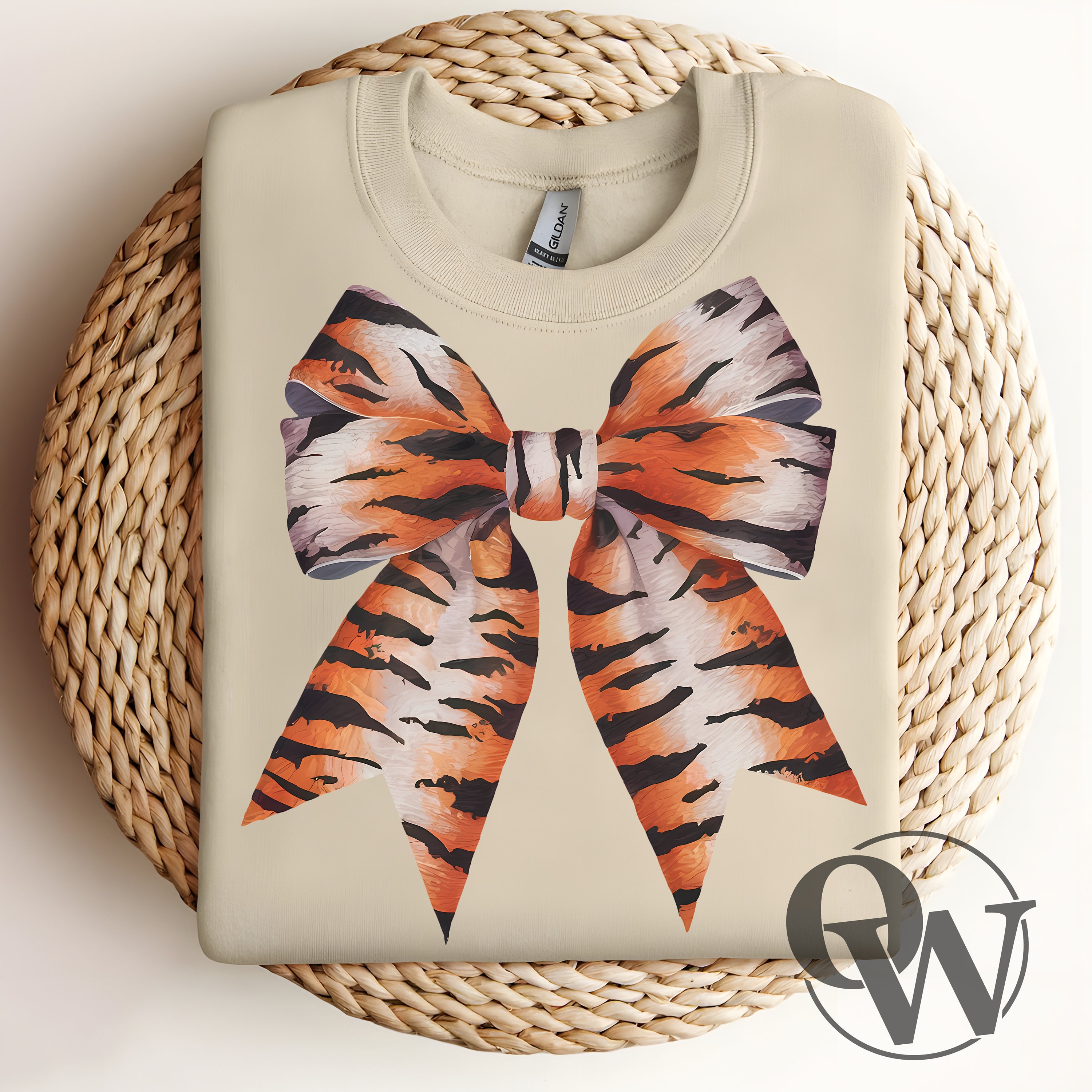 Coquette Bow PNG, Tiger Print Bow PNG, Tiger Bow, Girly Girl Bow ...