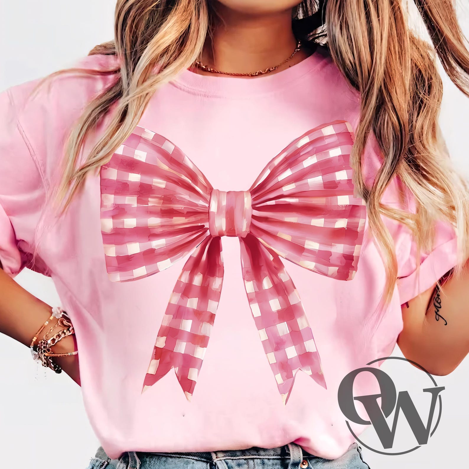 Pink Checkered Coquette Bow Png, Race Day Design (digital Download) - Etsy