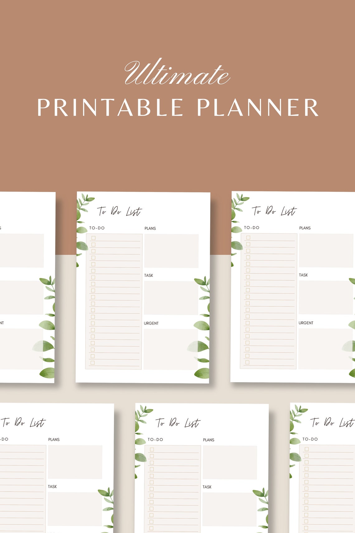 Minimalist to Do List Printable to Do List Digital Work to Do List ...