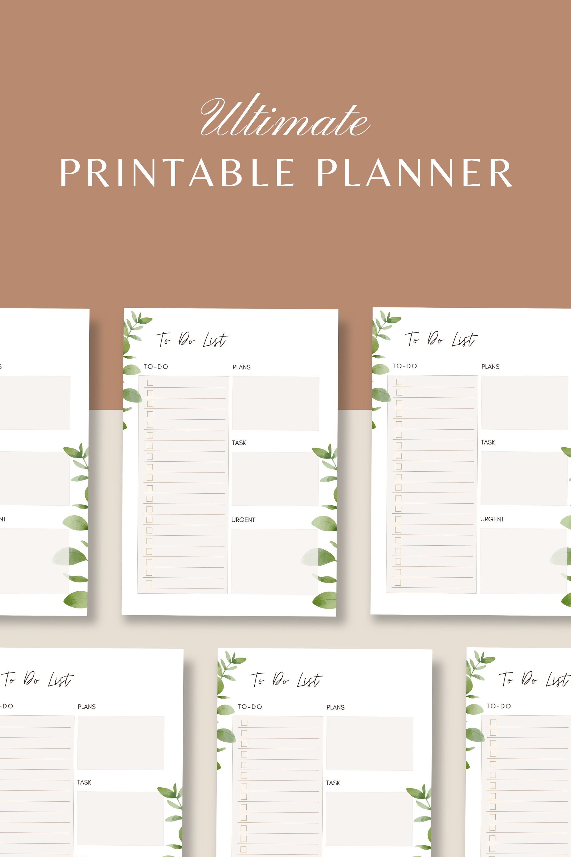 Minimalist to Do List Printable to Do List Digital Work to Do List ...