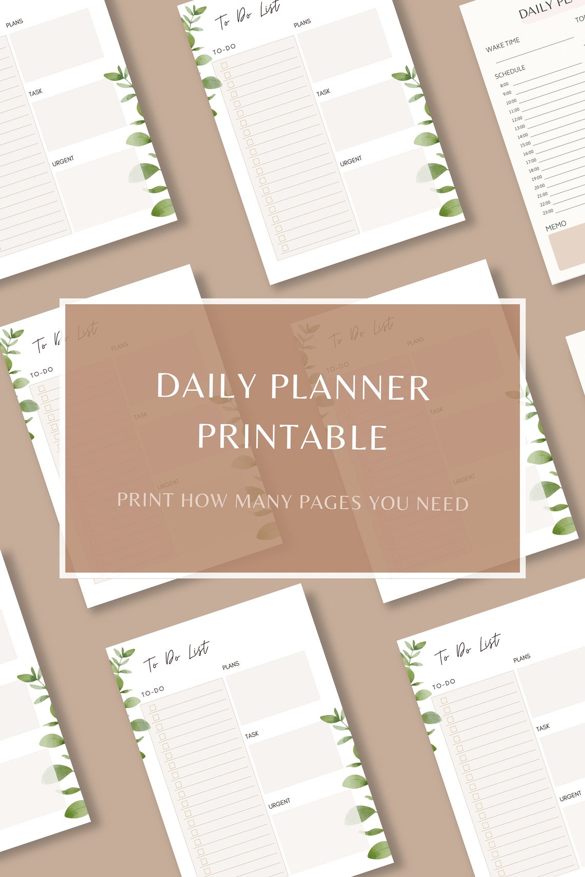 Minimalist to Do List Printable to Do List Digital Work to Do List ...