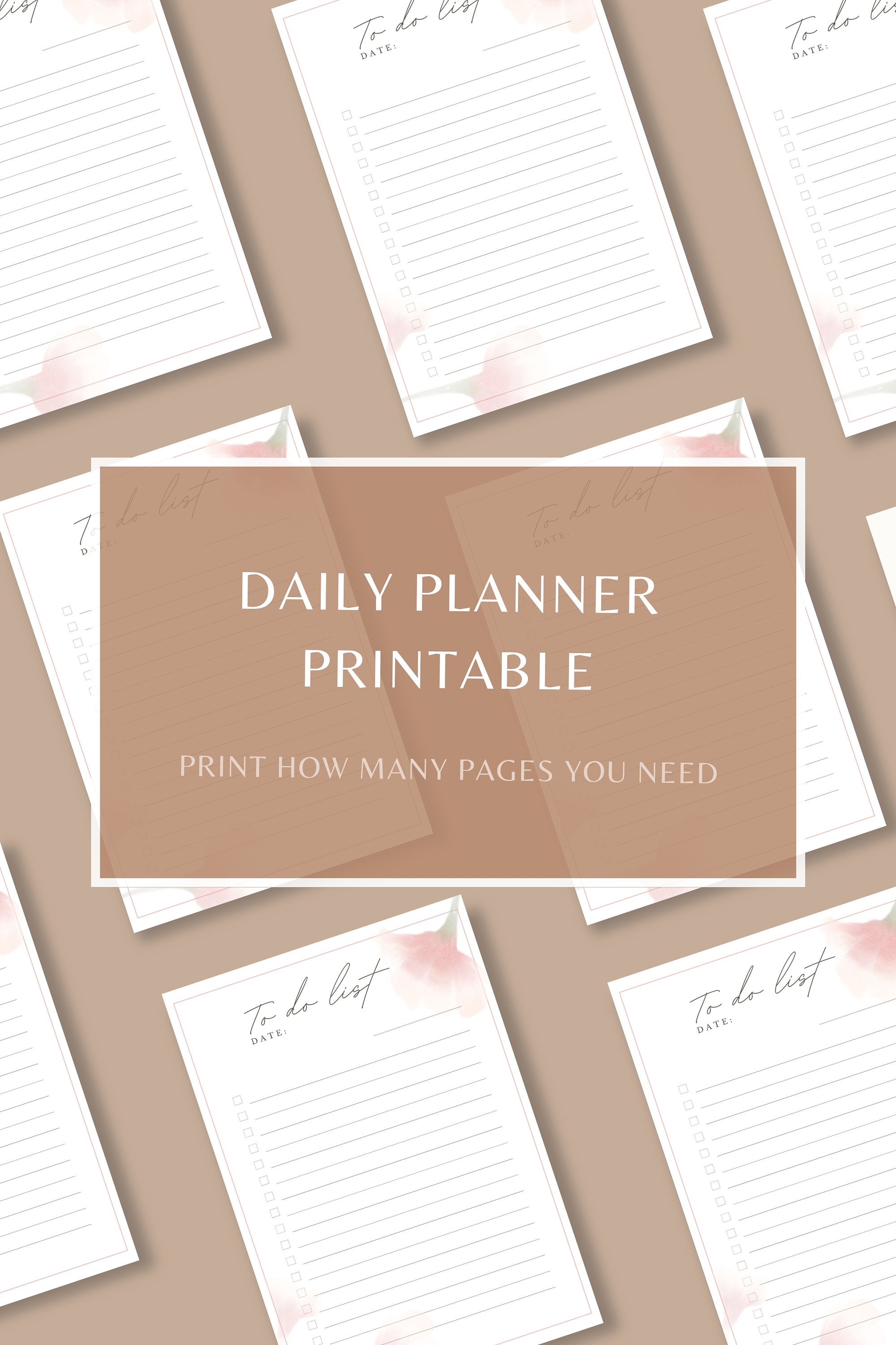 Minimalist to Do List Printable to Do List Digital Ipad to - Etsy