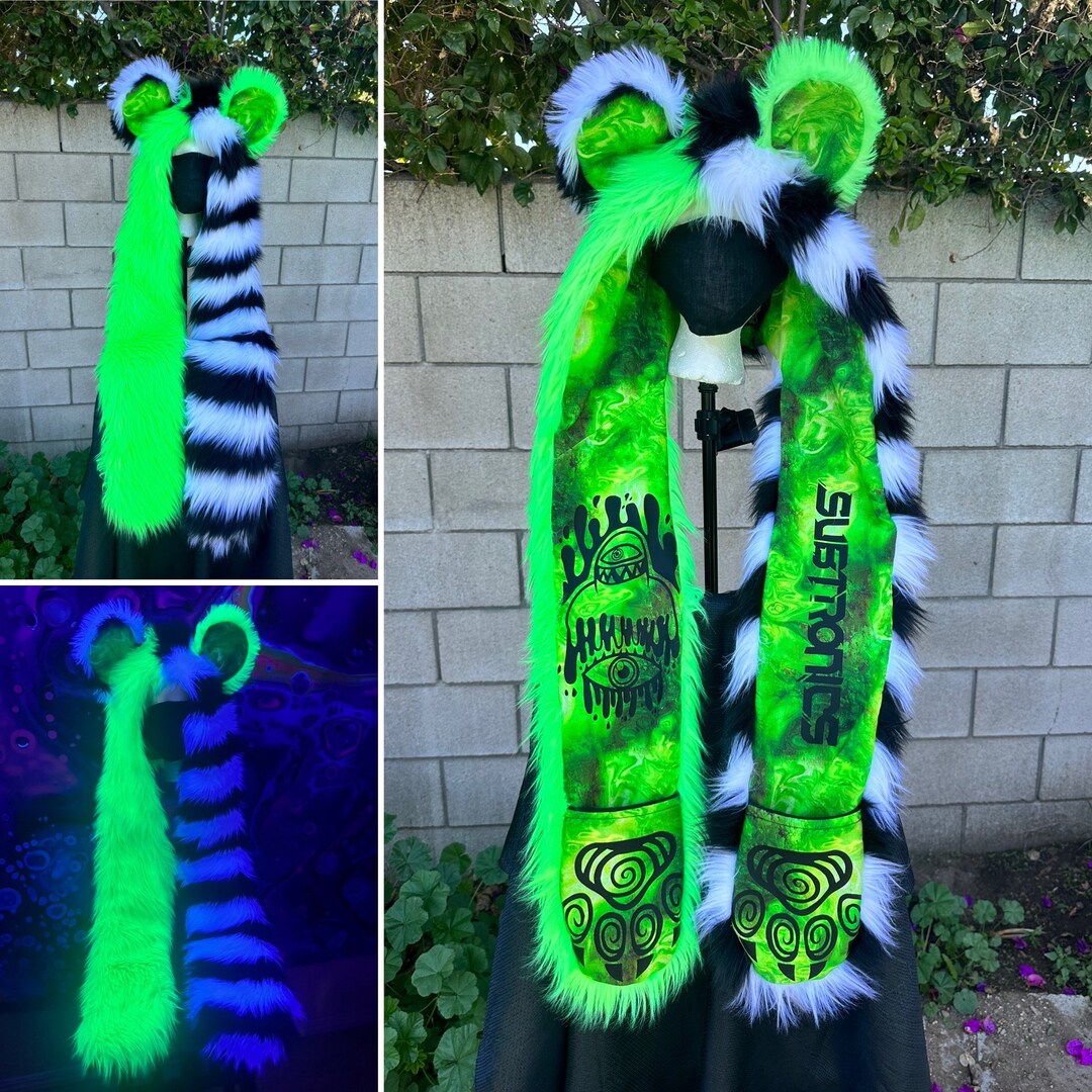 Cyclops Neon Bear Hoodie - Etsy