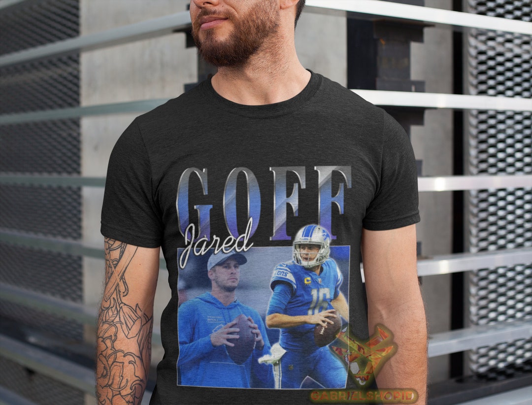 Jared Goff Vintage 90s No.16 Quarterback Oversize Shirt Homage Retro ...