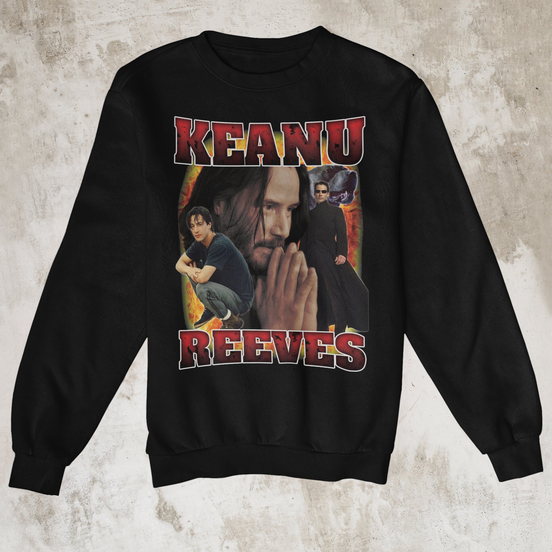 KEANU REEVES Classic Top Tee Vintage Unisex T-shirt , Long Sleeve ...
