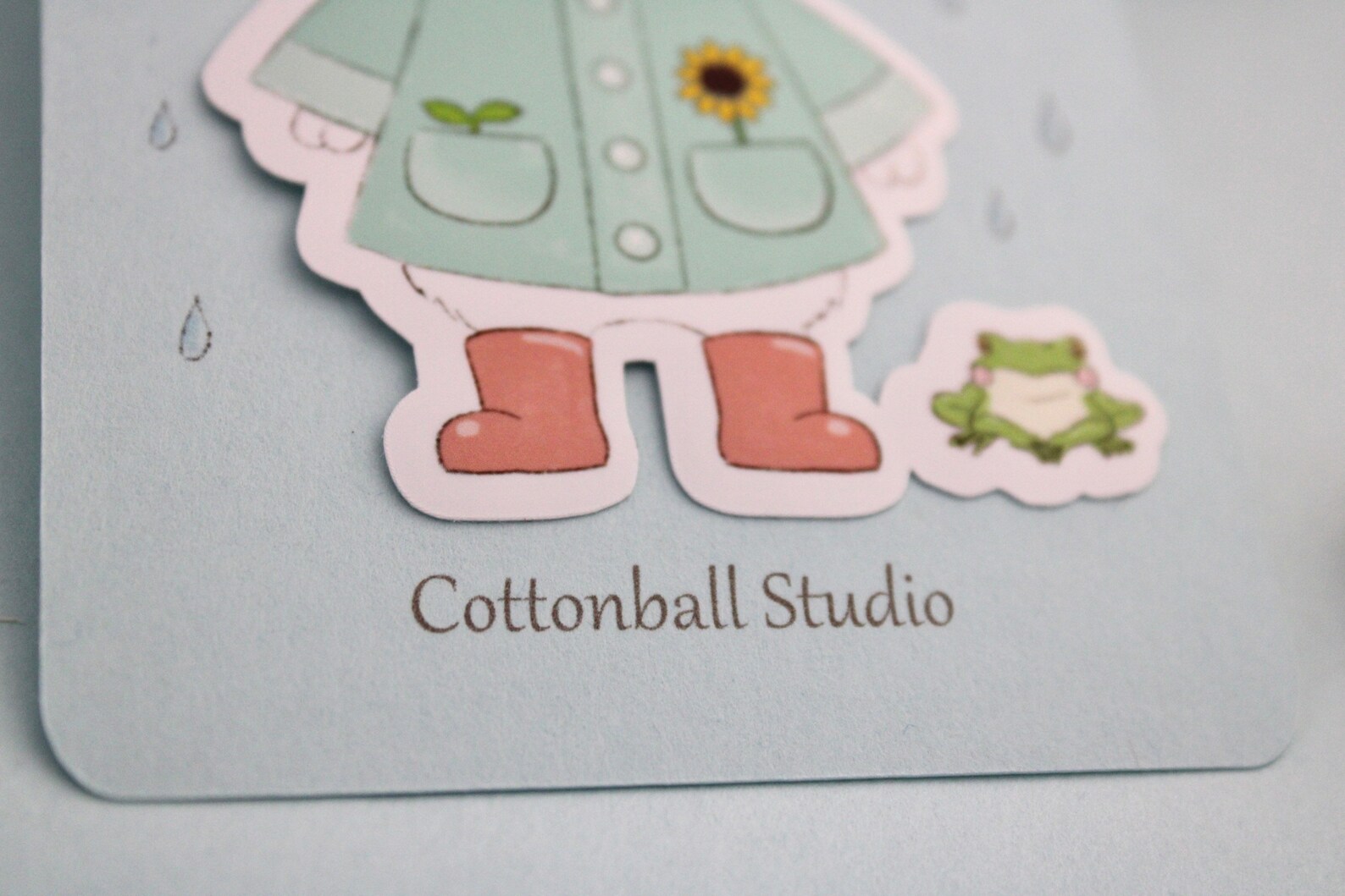 Raincoat Mochi Sticker 2 Pack Glossy Vinyl Sticker Clear | Etsy