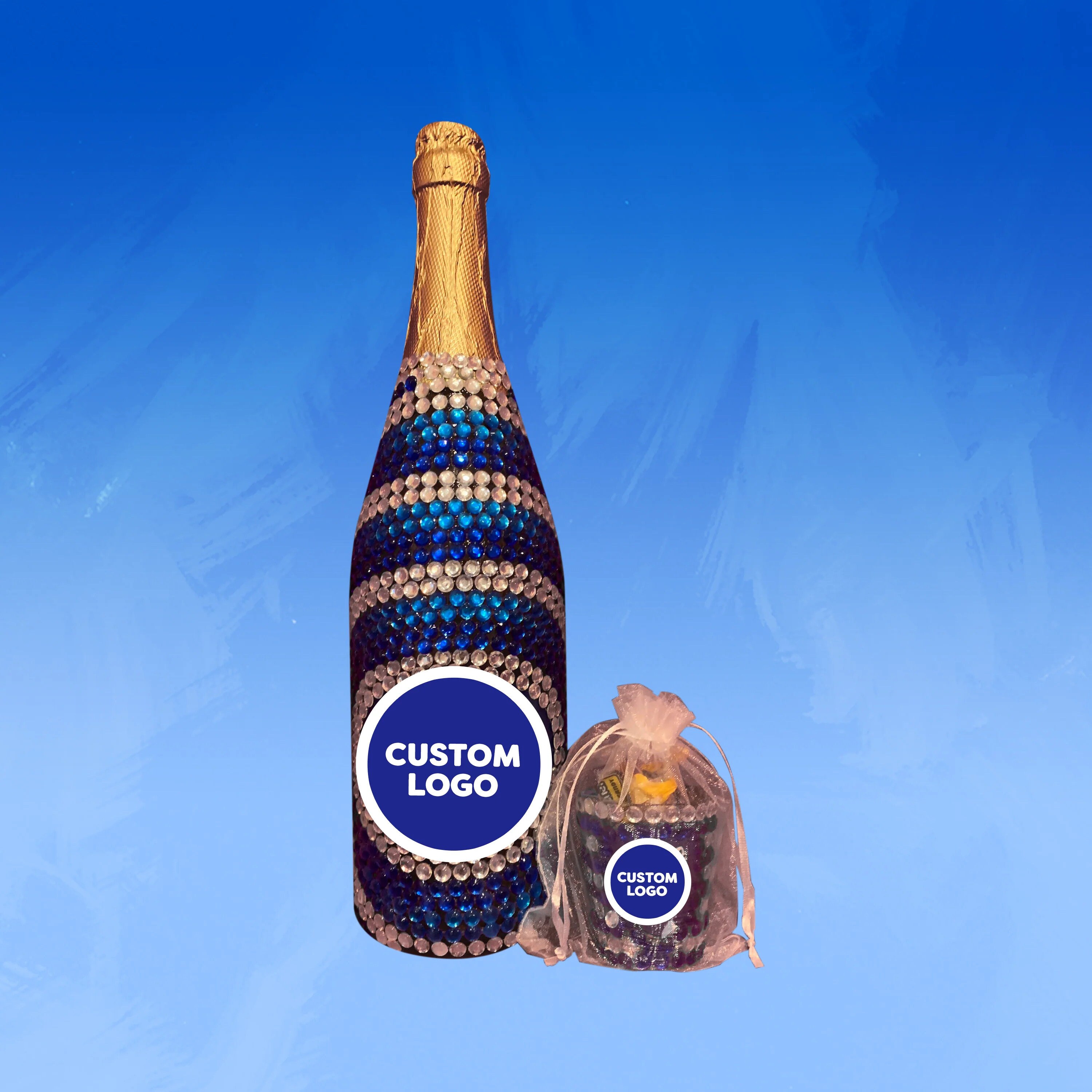College Bling Bottles® Custom Bundle 2 - Includes 1 Regular Bottle & 1 ...