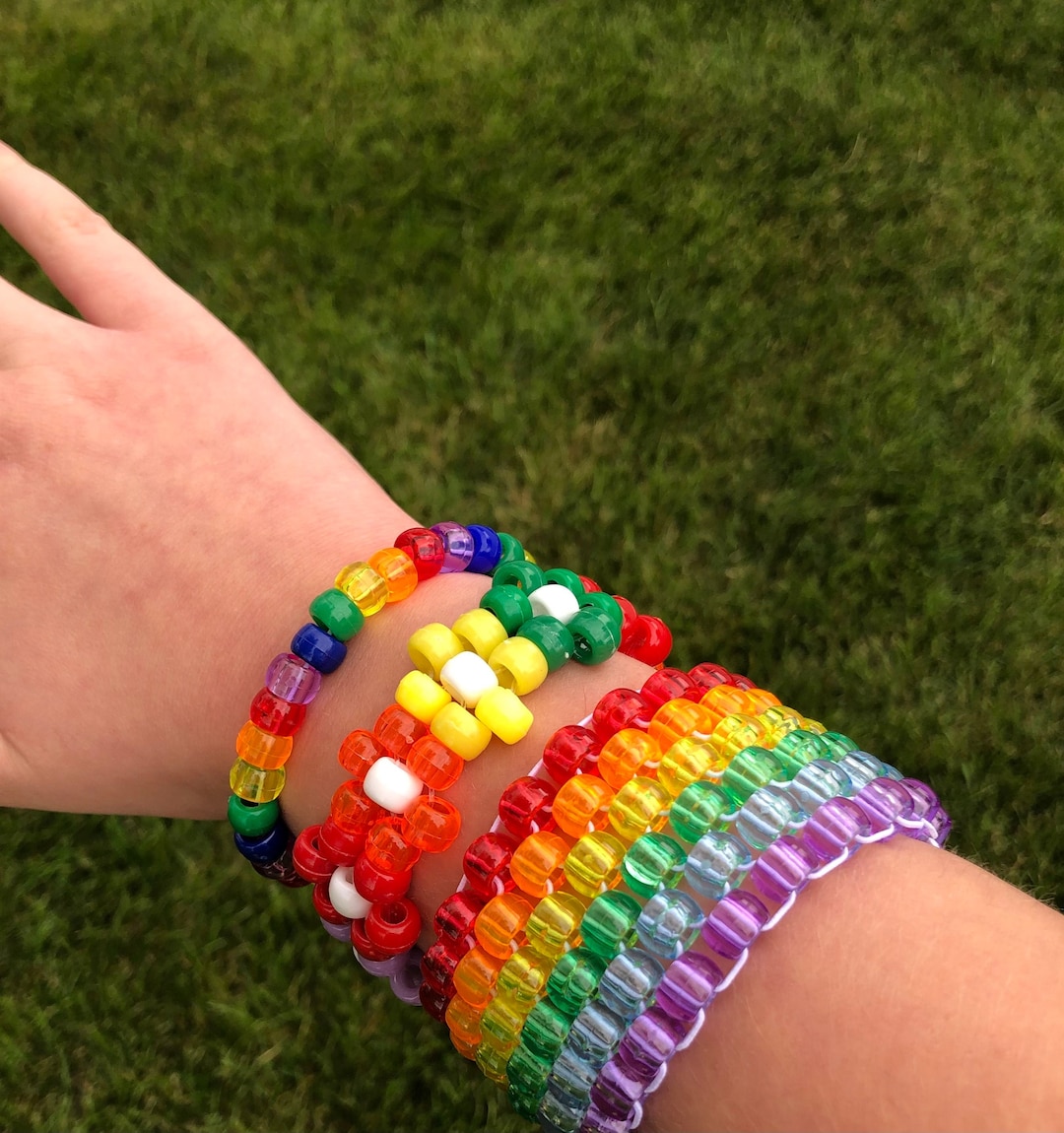 Custom Pride Kandi Bundle! / PLEASE READ DESCRIPTION / Lgbtq / Kandi Cuff / Kandi / Lesbian ...