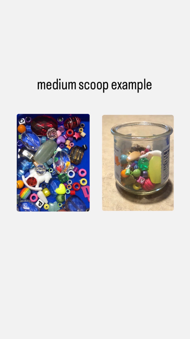 Bead/charm Soup Scoops Kandi Beads Crafts Confetti - Etsy