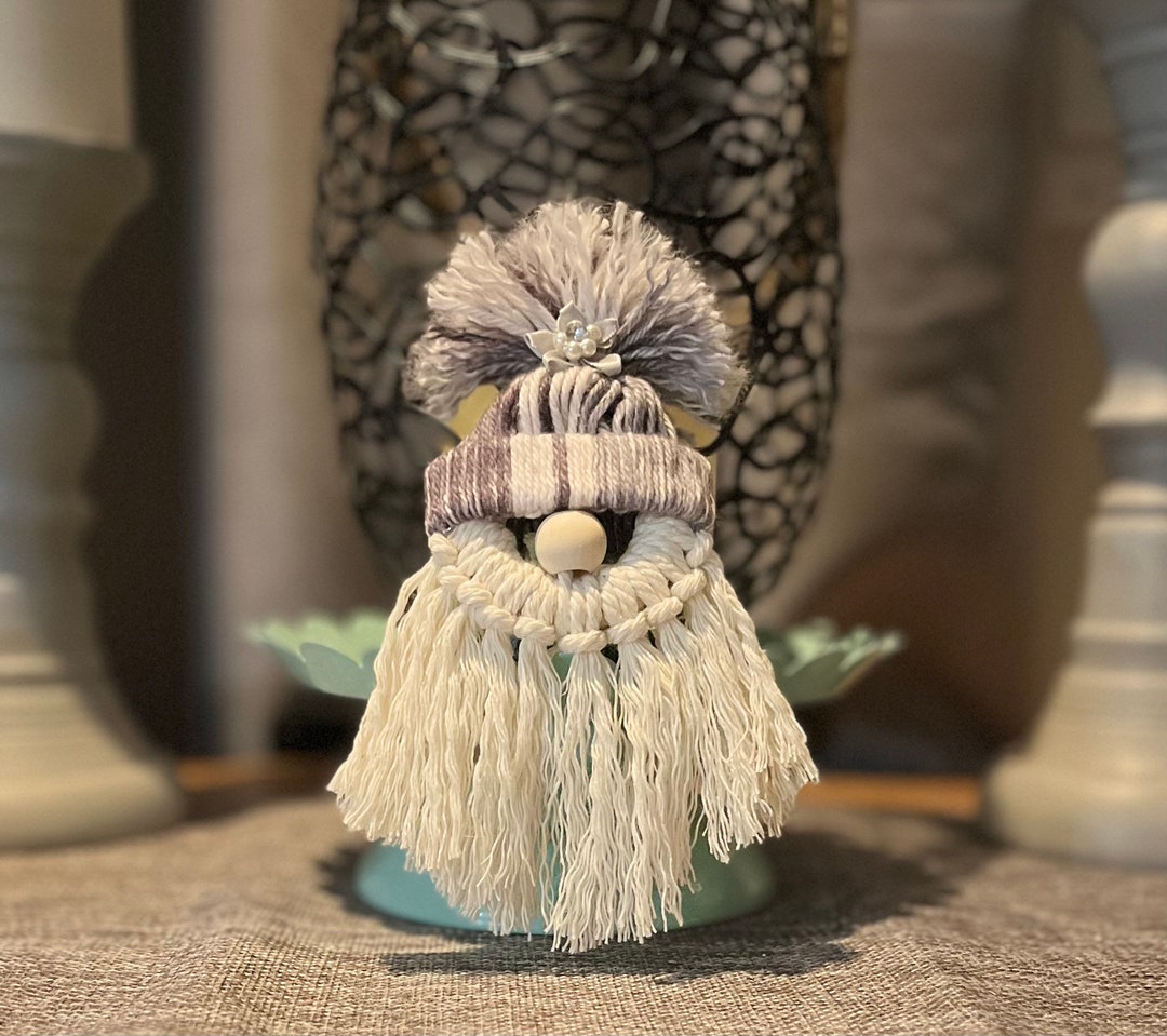 Macrame Gnome Decoration - Etsy