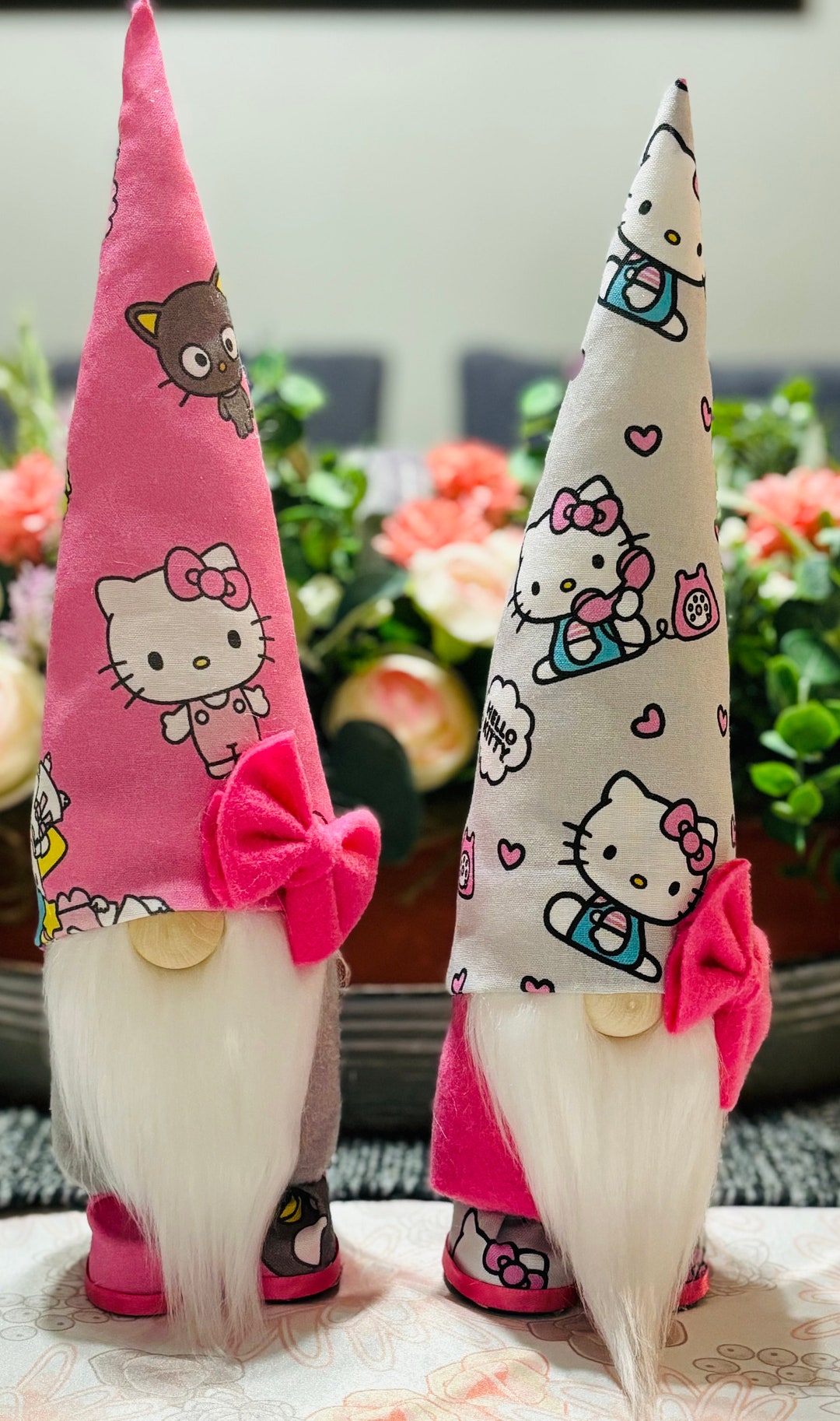 Hello Kitty Gnome - Etsy