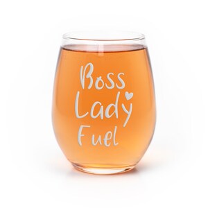 Boss Lady Wine Glass - Etsy